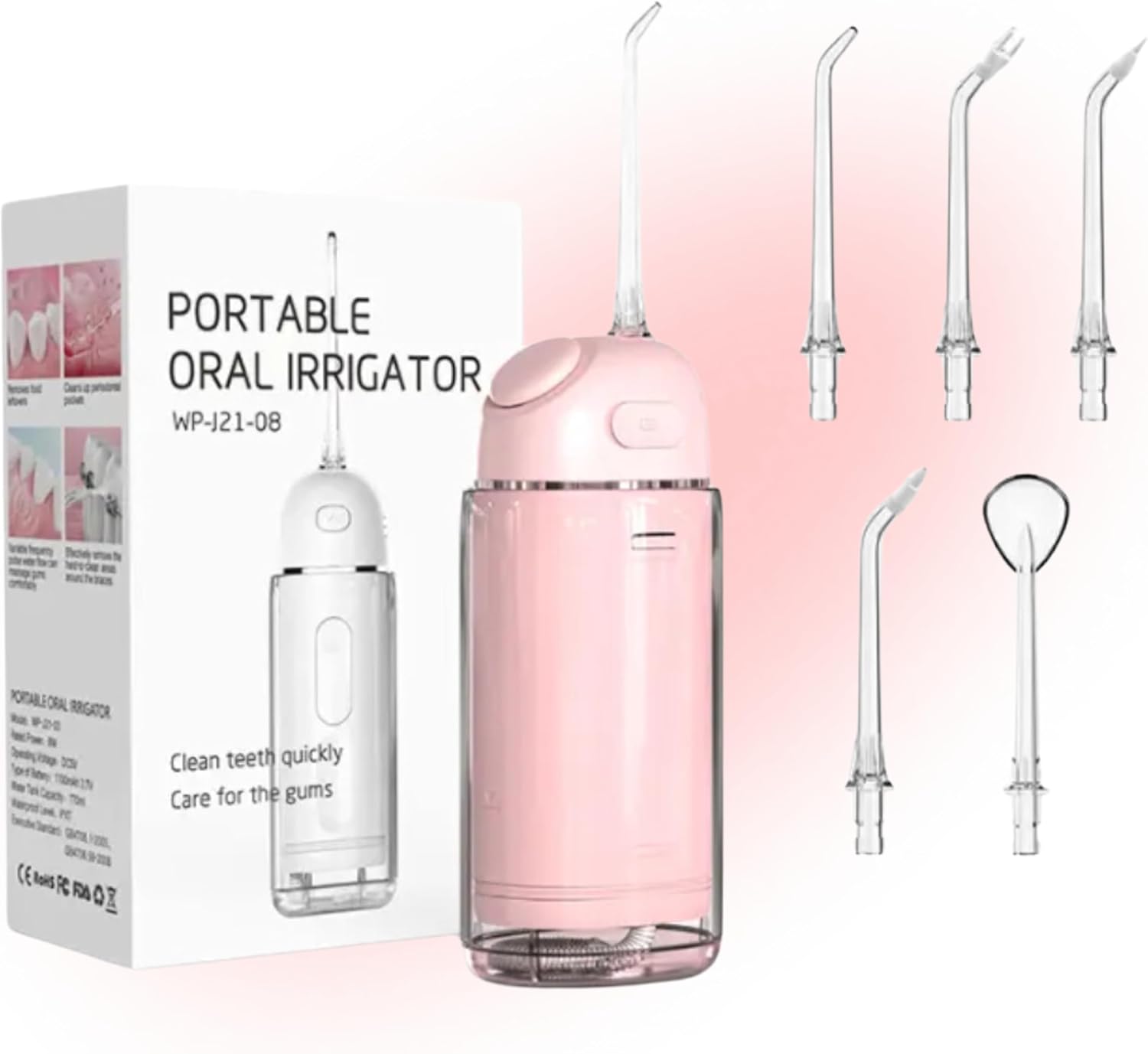 Amazon.com: Electric Cordless Water Flosser Portable 3 Modes IPX7 ...