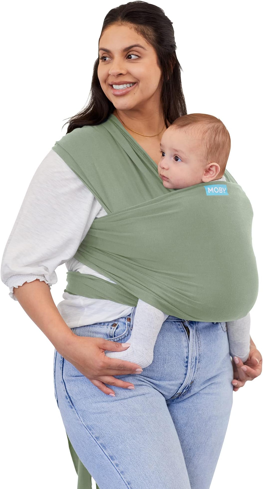 Amazon.com : Moby Baby Wrap Carrier Classic for Newborns to Toddlers (8 ...