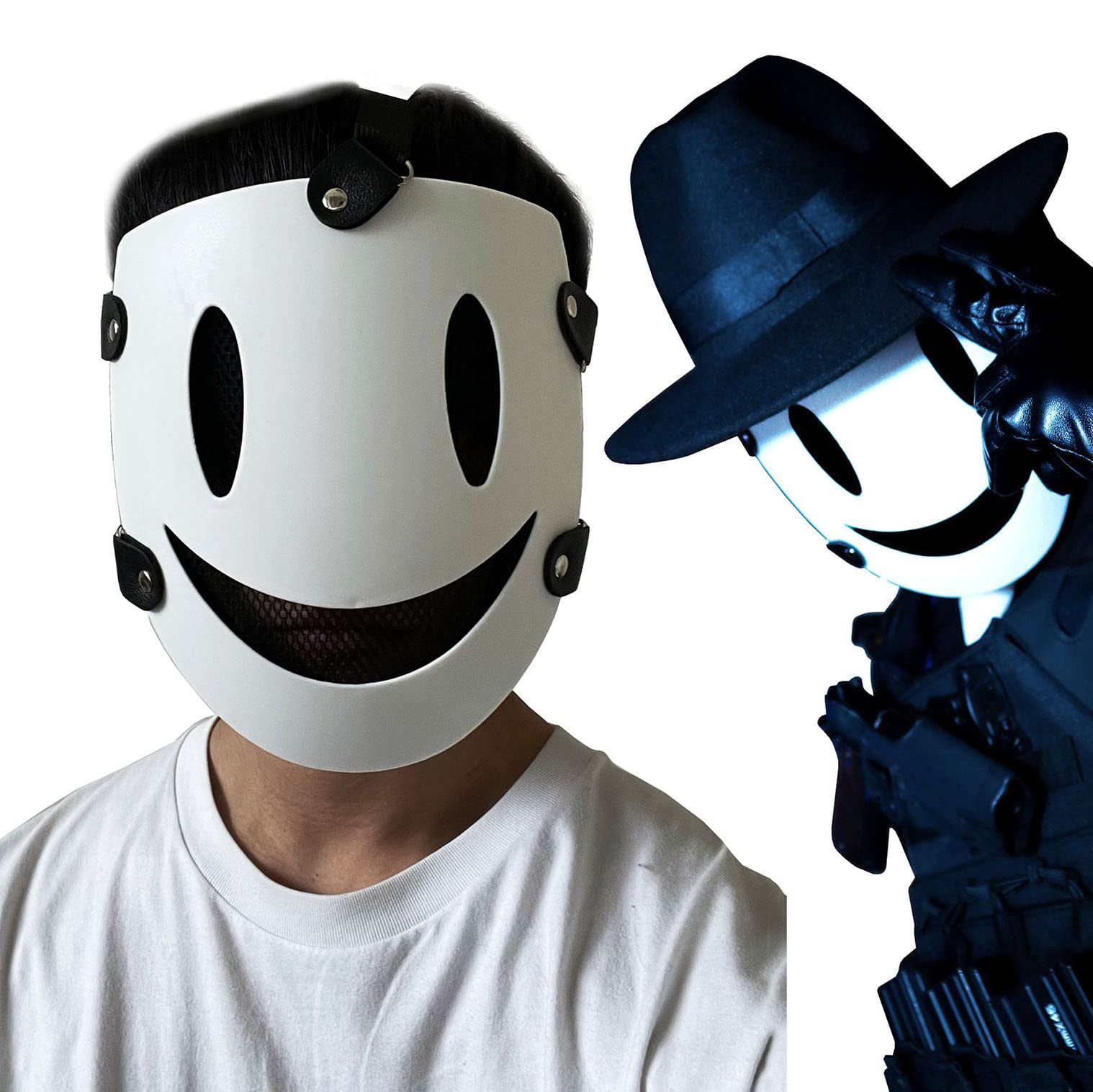 Amazon.com: Gmasking 2022 Killer Tenku Sniper Smile Cosplay Face Mask ...