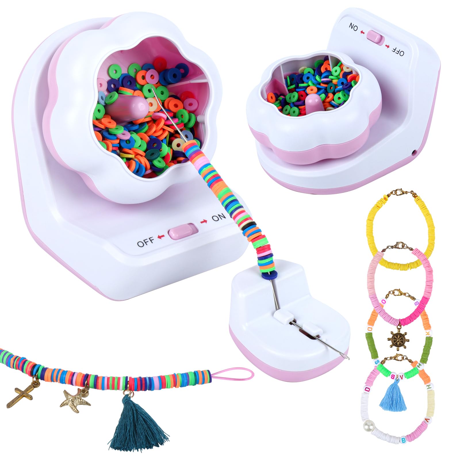 Amazon.com: HOMREALM Electric Bead Spinner, Clay Bead Spinner for ...