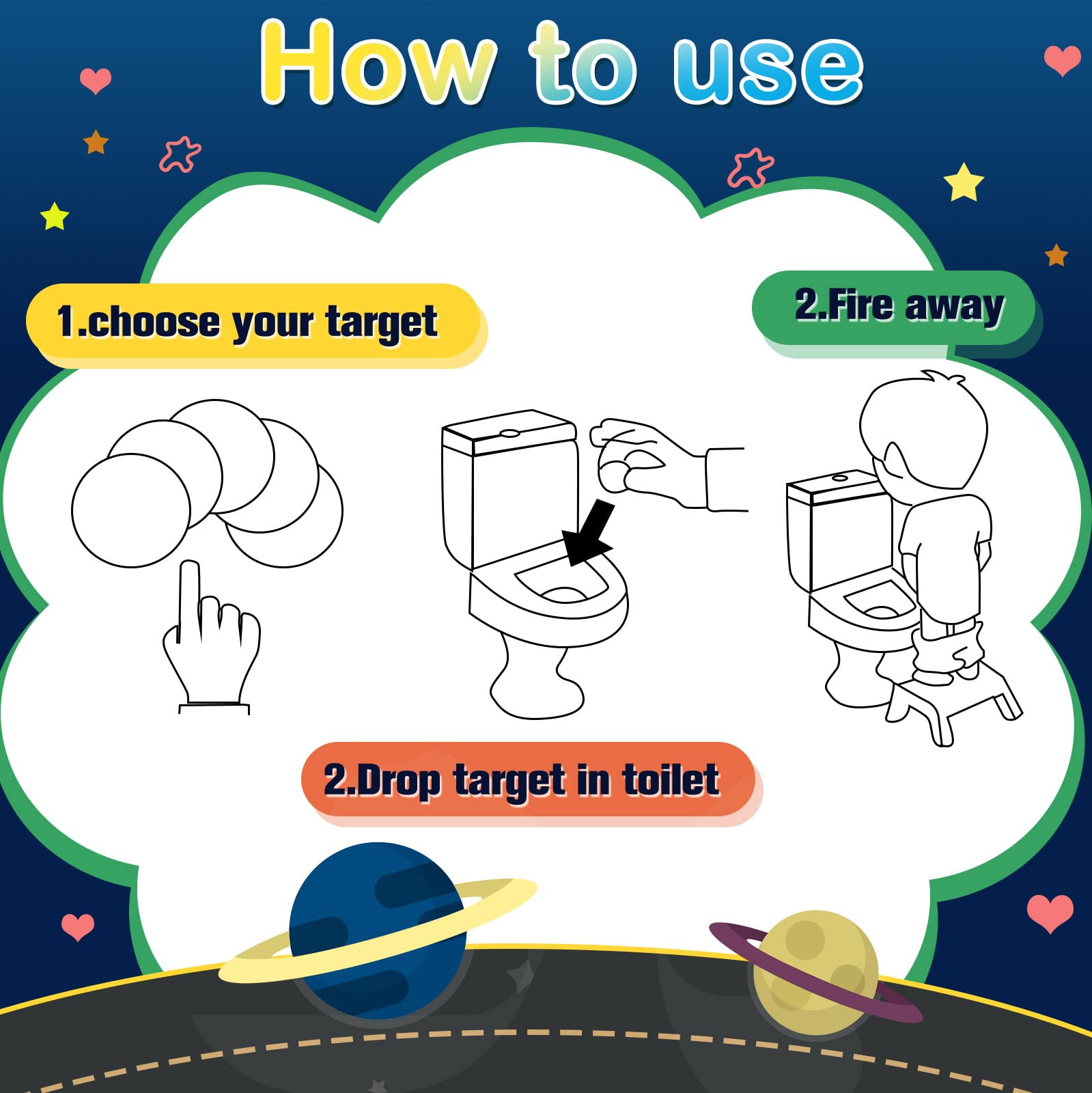 Snapklik.com : Chinco 120 Pcs Boys Potty Training Targets Boys Potty ...