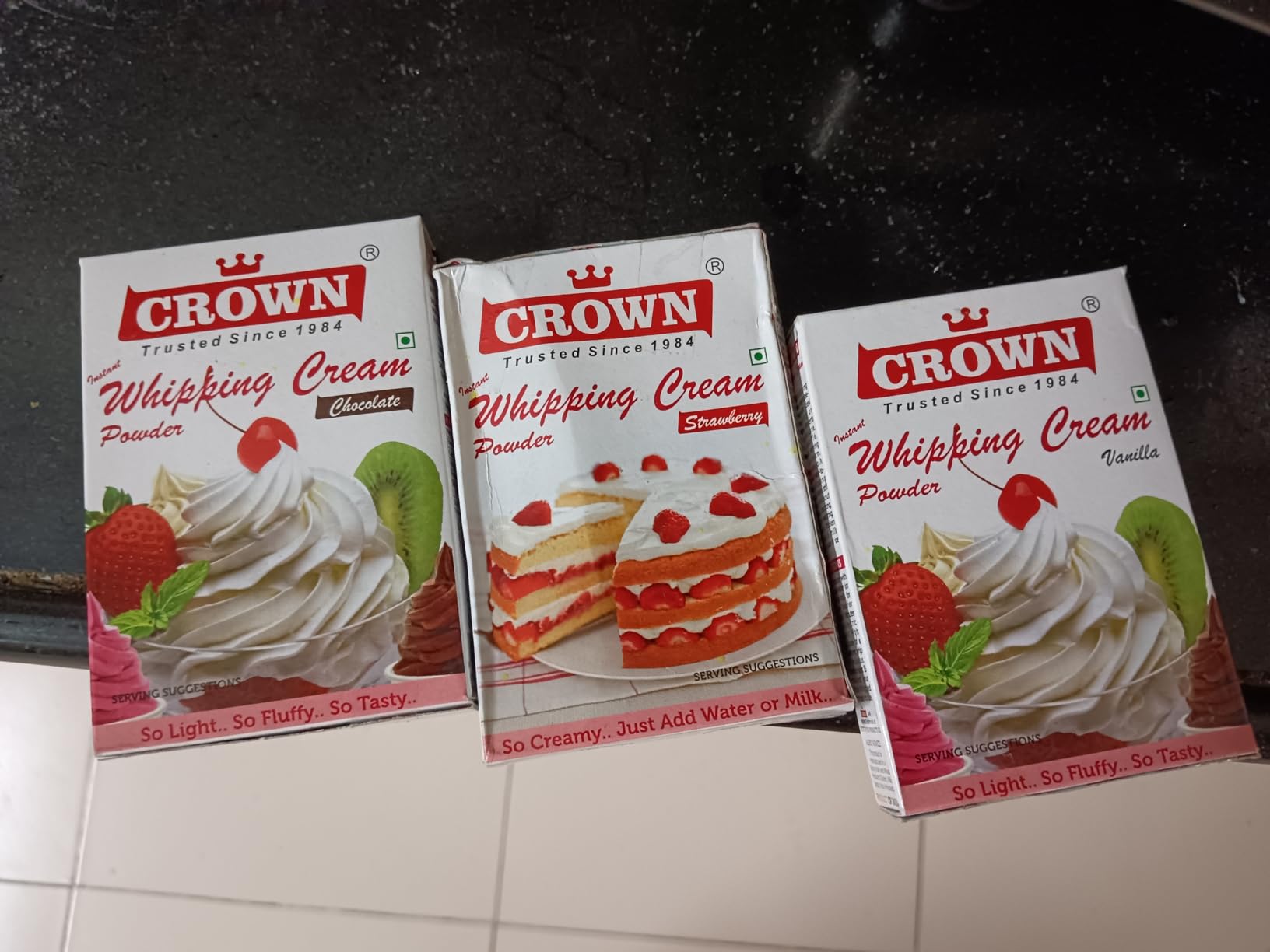 Whipping Cream Powder Premix Vanilla 400g : Amazon.in: Grocery ...