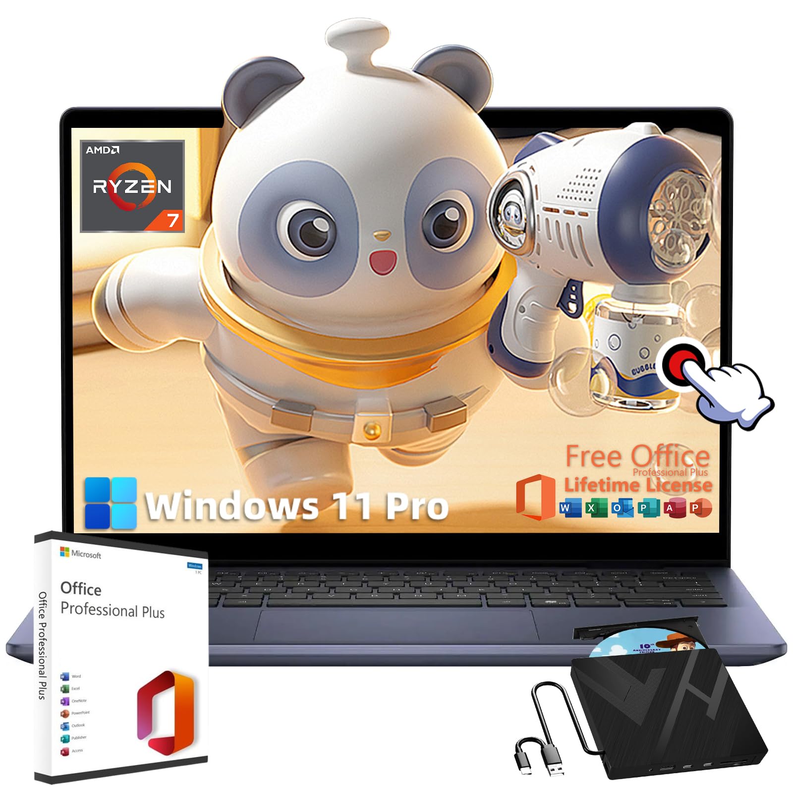 Amazon.com: Dell Inspiron 2-in-1 Business Laptop - with Microsoft ...
