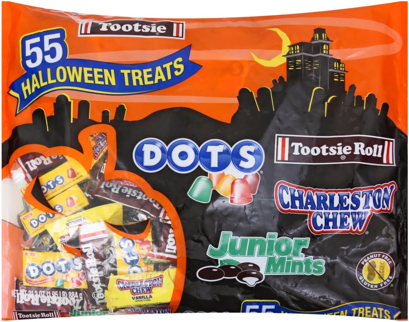 Amazon.com: Tootsie Halloween Mix 55 Pieces 31.2oz - Halloween Candy ...