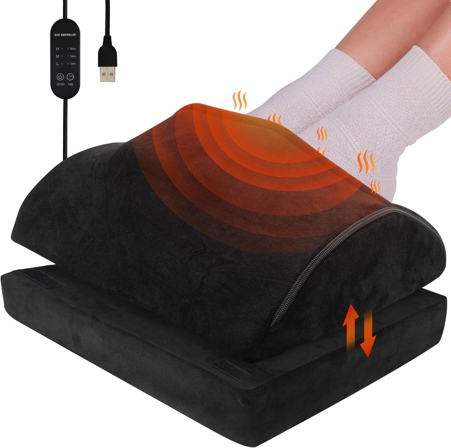 Amazon.com: Heated Foot Rest Under Desk at Work, Ergonomic Desk ...