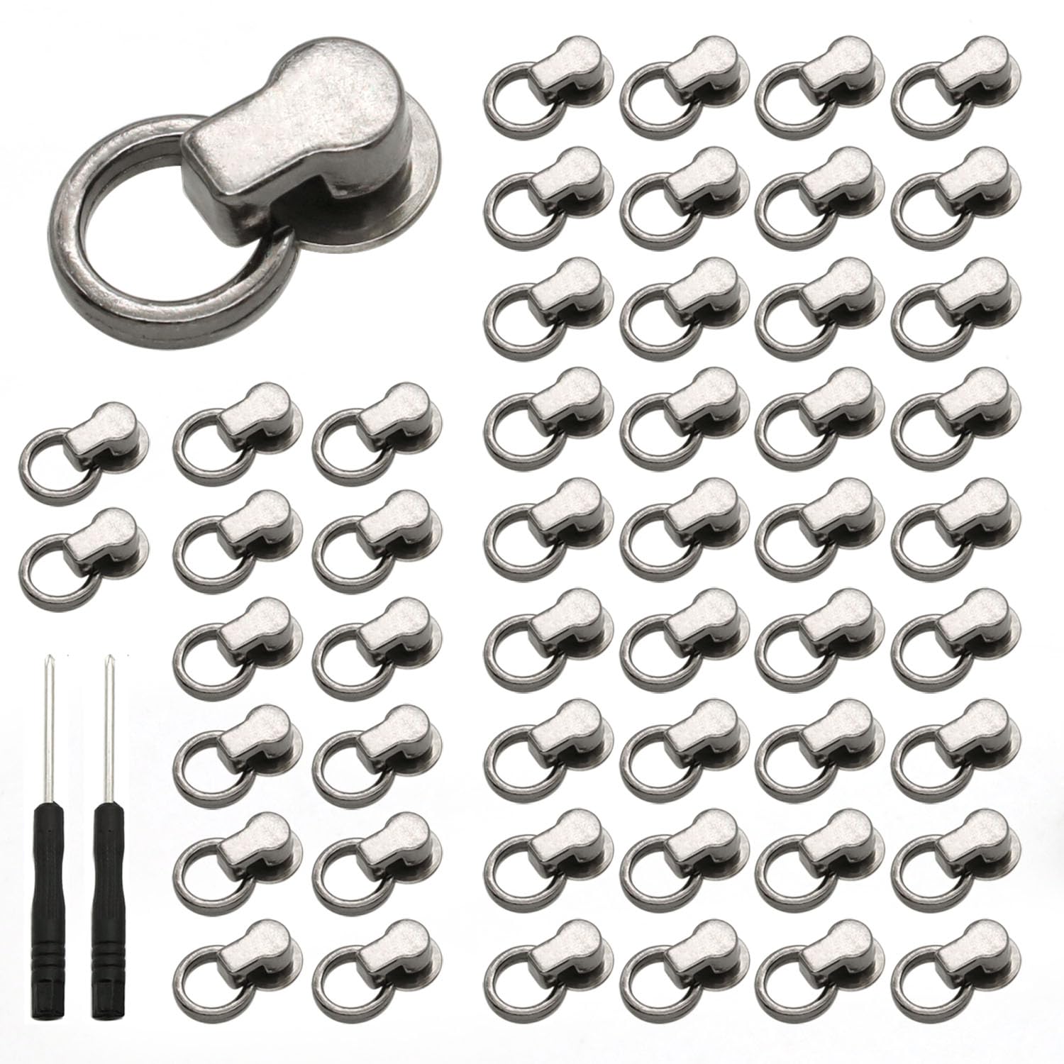 Amazon.com: 50 Sets Round Head Flat Studs Rivets with D Ring and Screws ...