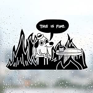 GRITKULTURE This is Fine Morale Meme Transfer Decal Sticker for Cars ...