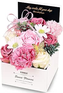 Amazon.co.jp: MIITO Soap Flowers, Mother's Day, Gift, Graduation ...