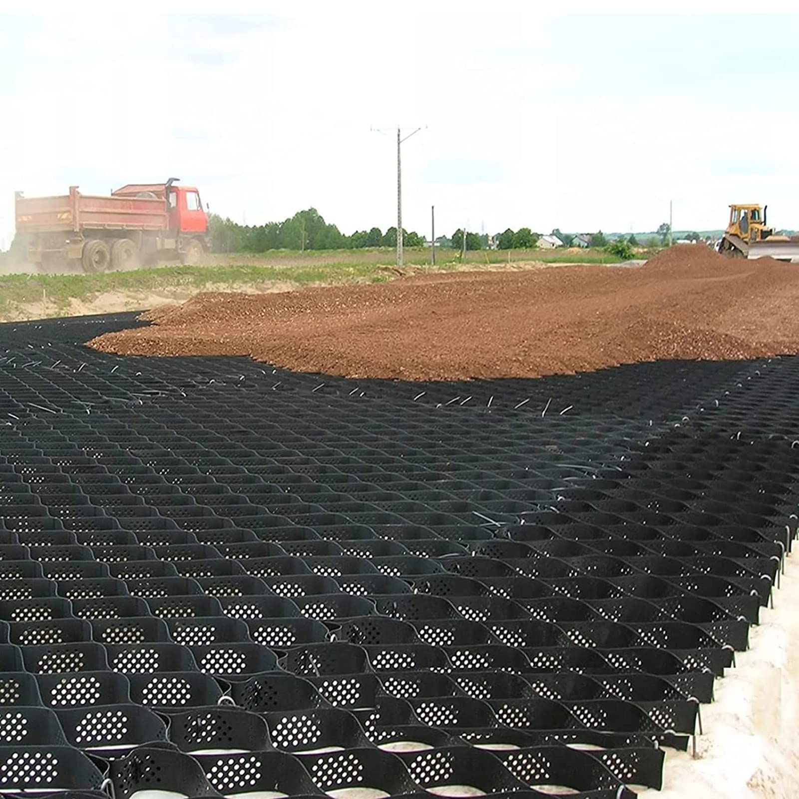 Buy Geogrid Ground Stabilizer, Pea Gravel Driveway Grid Stabilizer Tall ...