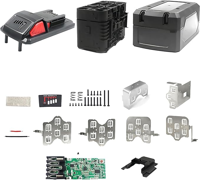 Amazon.com: Janllenton M18 18V 15-Cells 18650 Battery Replacement Case ...