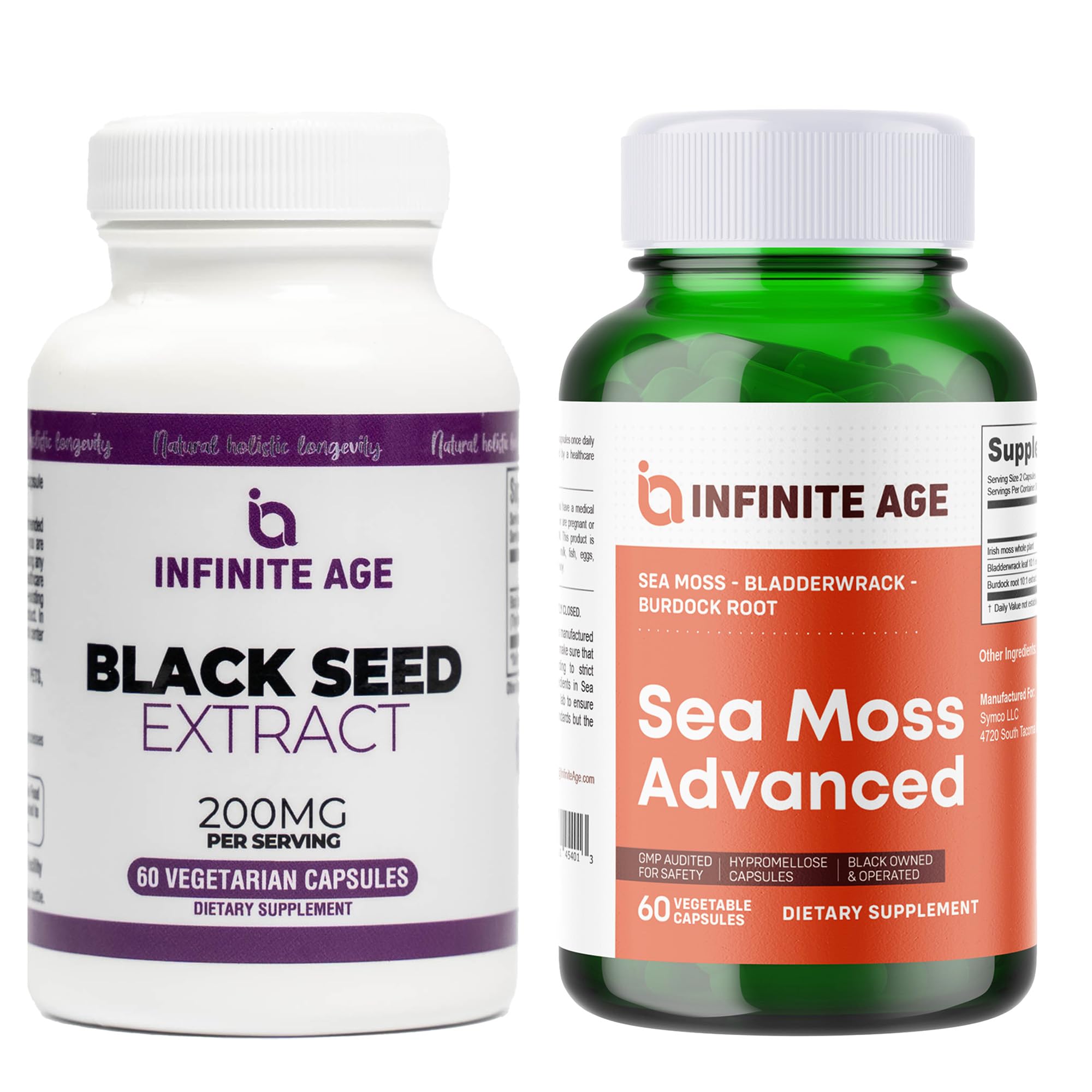 Amazon.com: INFINITE AGE Wellness Bundle - Sea Moss Advanced 1250mg ...