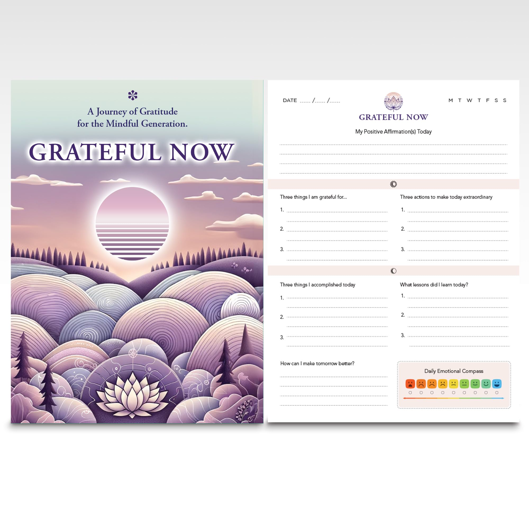 SOL A4 Gratitude Journal - Daily Self-Care Diary for Women & Men ...