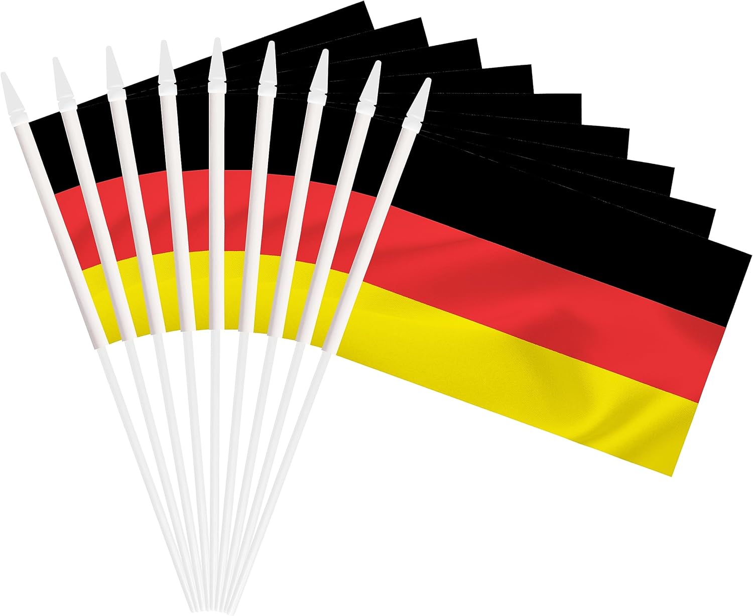 Amazon.com: 25 Pack Germany Mini Flags, German Small Miniature Hand ...