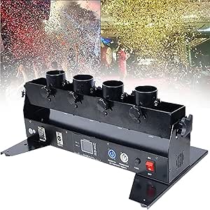Axties FunFetti Shot, Confetti Launcher 4 Shot Electric Confetti ...