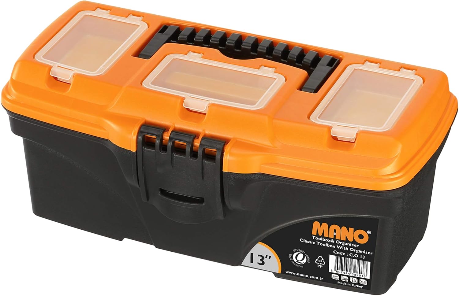 Large Plastic Toolboxes Tool Storage Organisers with Lockable Lids ...