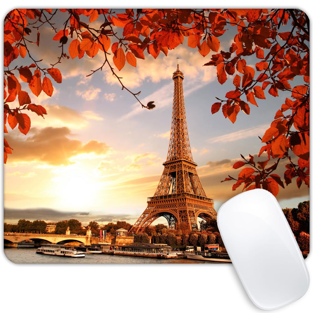 Amazon.com: Natural Scenery of Paris Mouse pad Customized Mousepad Non ...