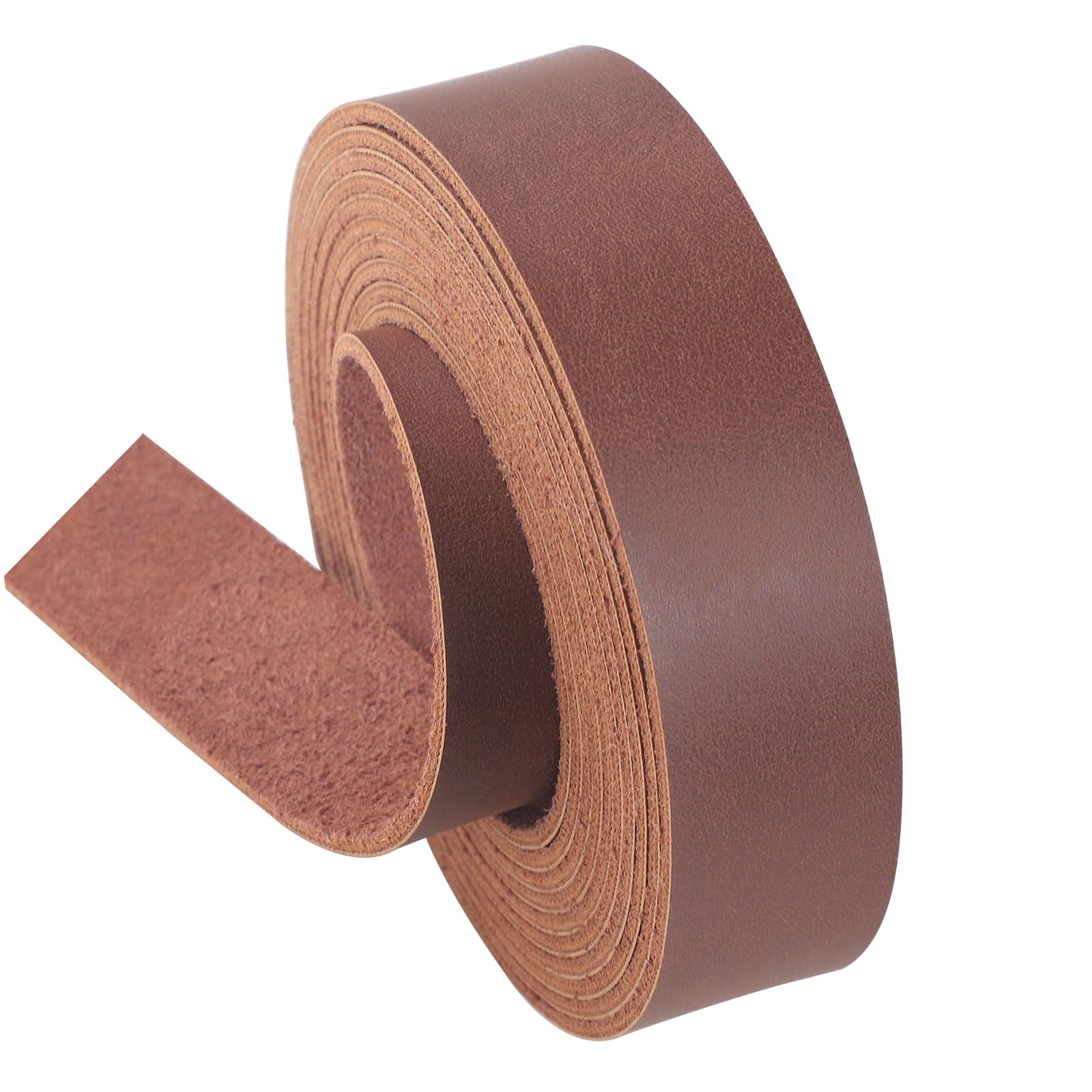 Amazon.com: Picheng Leather Strap Brown 1 Inch Wide 100 Inches Long ...