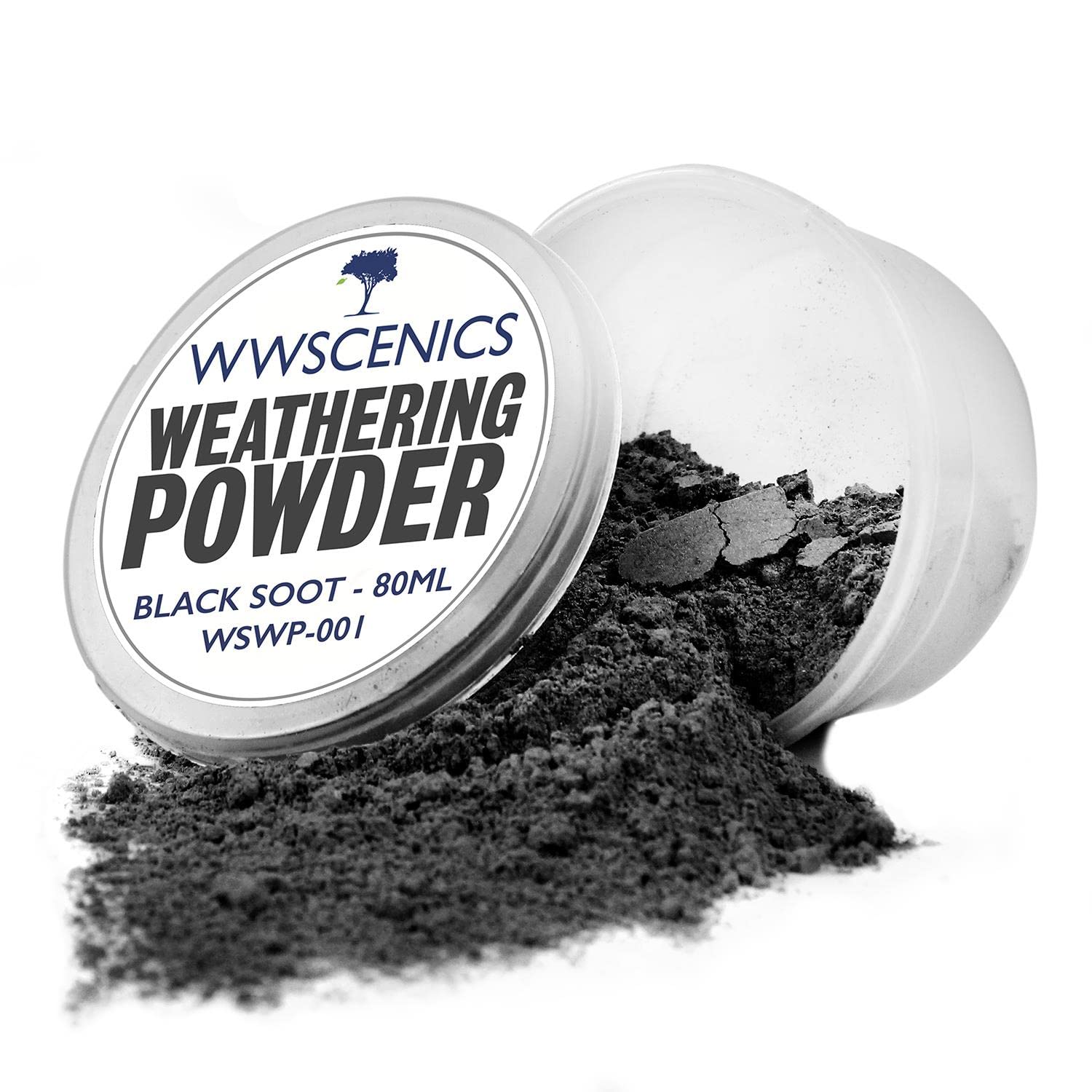WWScenics | Weathering Powders | Black Soot – WSWP-001-80ml : Amazon.co ...