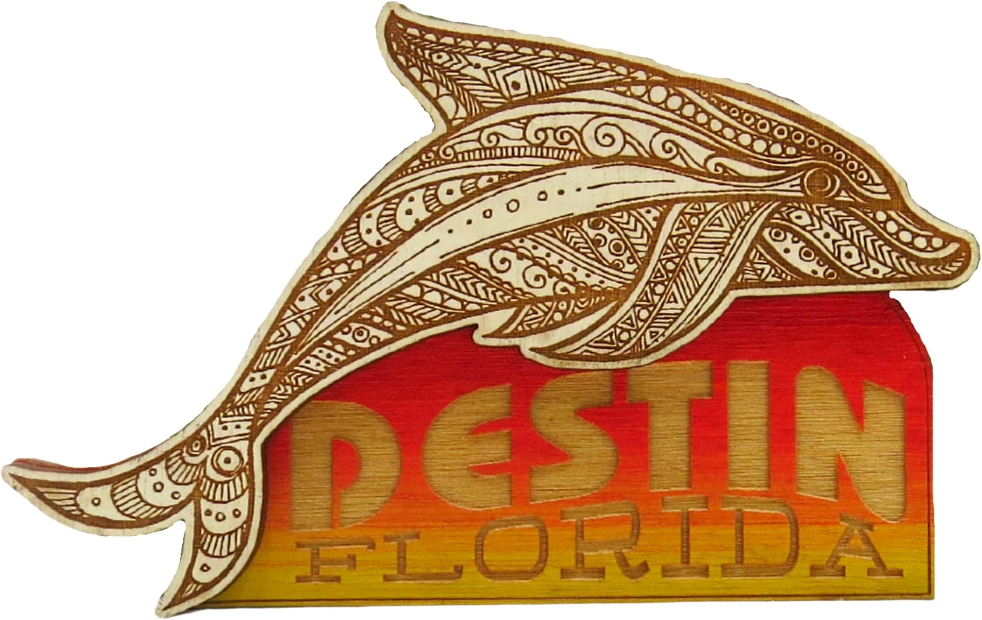 Amazon.com: Destin Florida USA Magnet Fridge Magnet Wooden 3D Landmarks ...