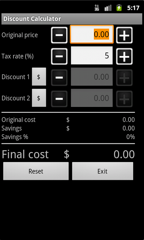 Discount Calculator - App on Amazon Appstore