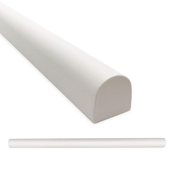 Buy Soho Bullnose Tile Trim 3/4 x 12 inch Shower Ceramic Tile Edge ...