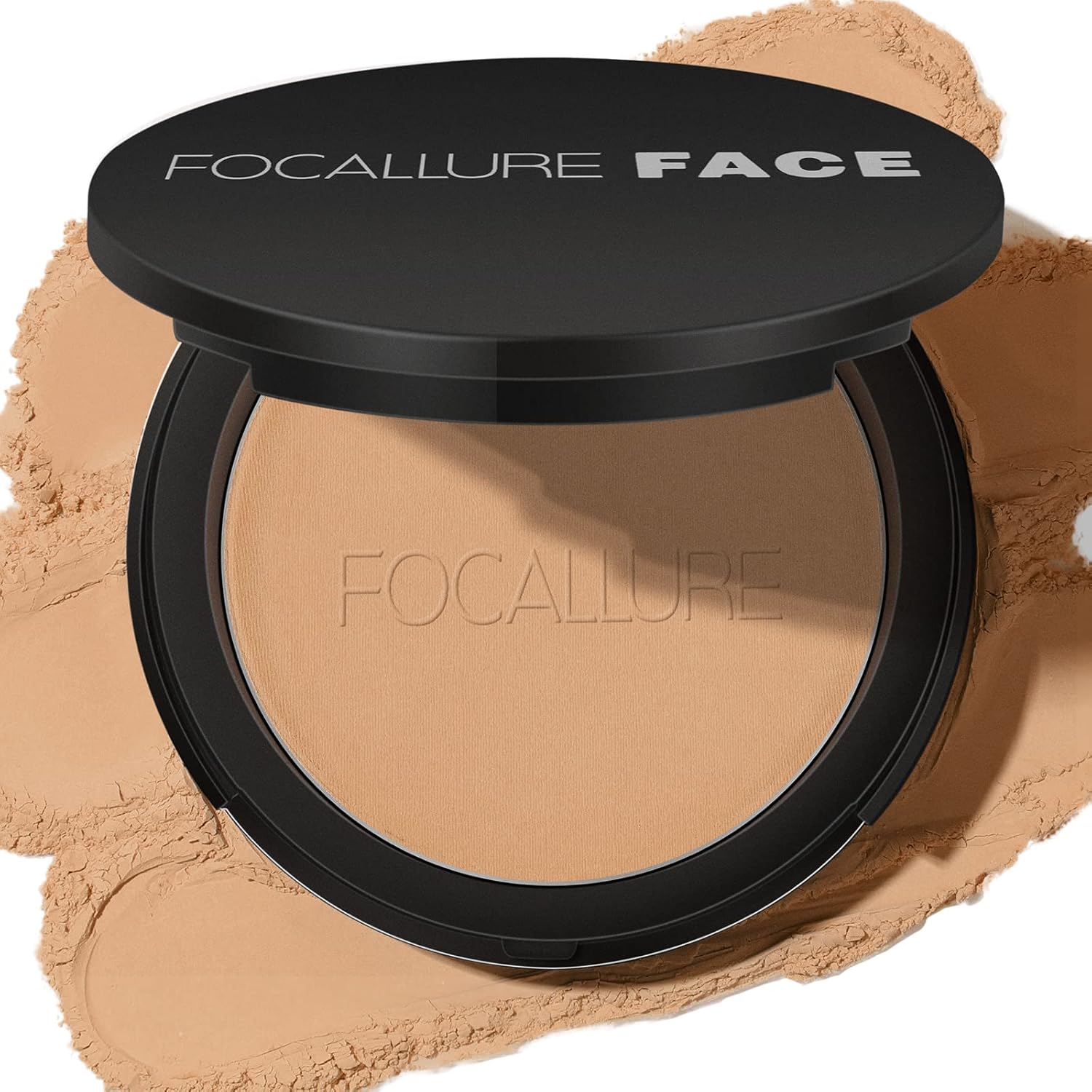 Amazon.com : FOCALLURE Flawless Pressed Powder, Control Shine & Smooth ...