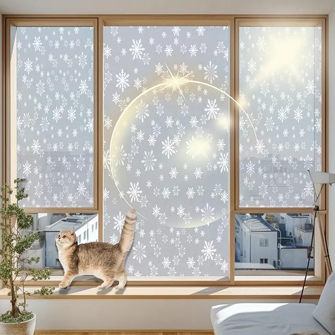 Window Film 110 x 210 cm, Blackout Anti-Peeping, Decorative ...