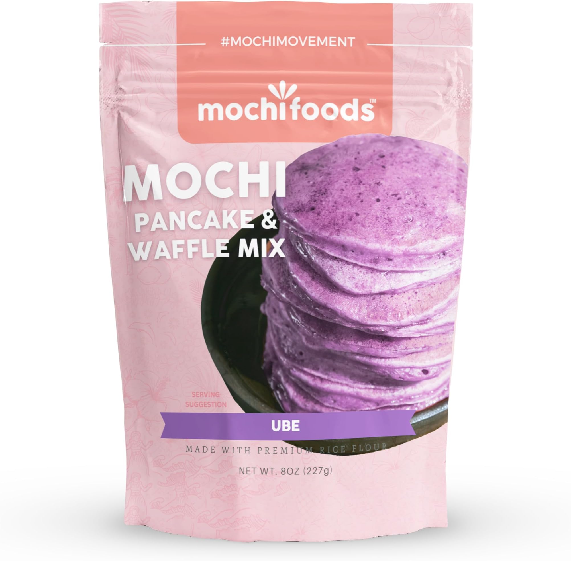 Amazon.com : Mochi Foods Ube Mochi Pancake & Waffle Mix (8oz/227g ...