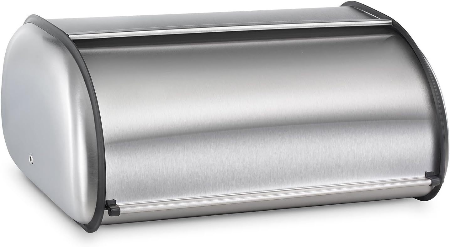 Amazon.com: Polder Deluxe Bread Bin, 17 Inch, Stainless Steel ...