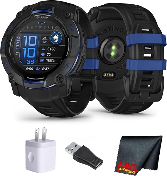 Amazon.com: Garmin Instinct 3 Rugged GPS Smartwatch, 50 mm AMOLED ...
