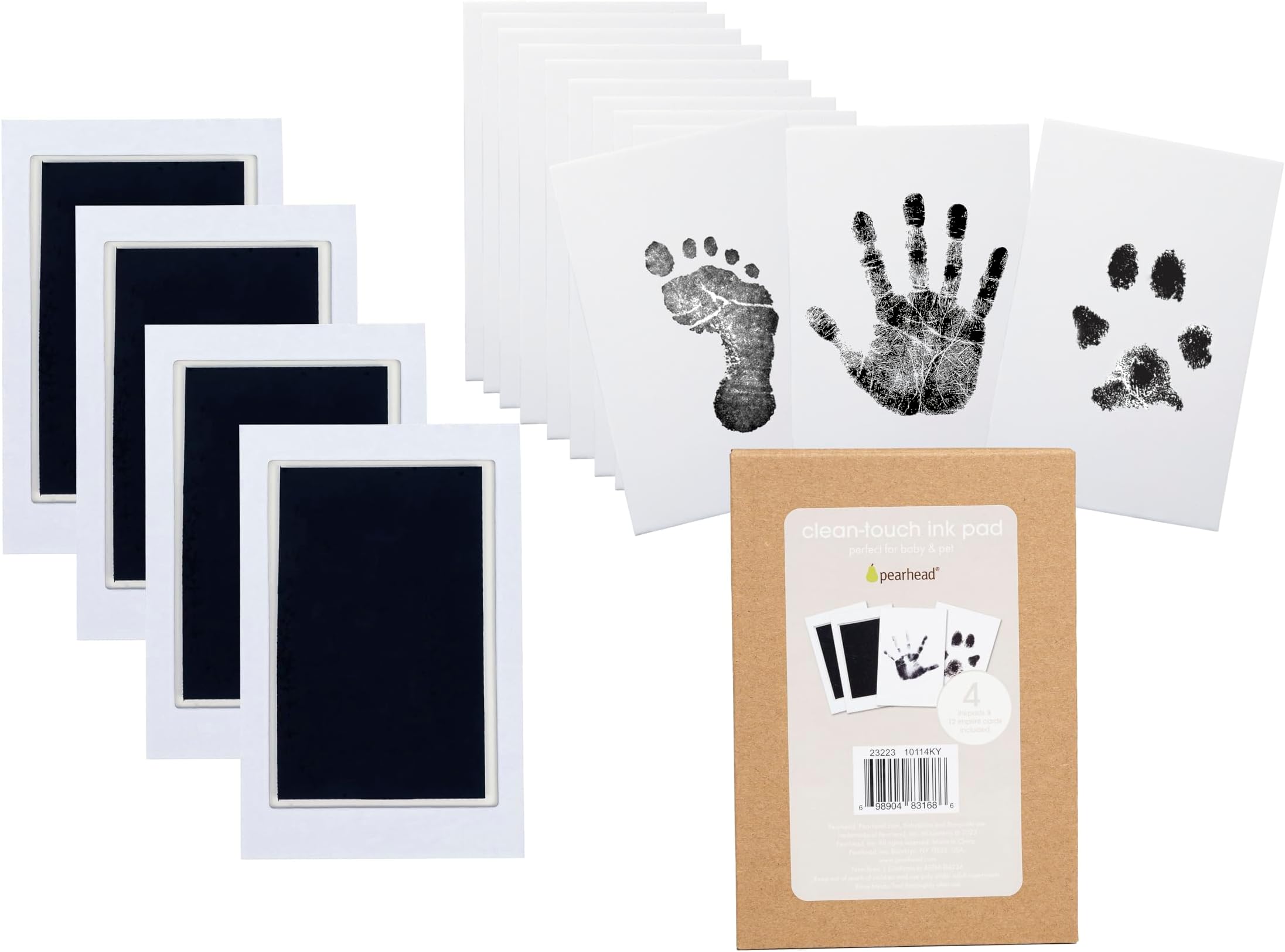 Amazon.com : Outus 18 Pieces Baby Inkless Handprint and Footprint Kit 6 ...