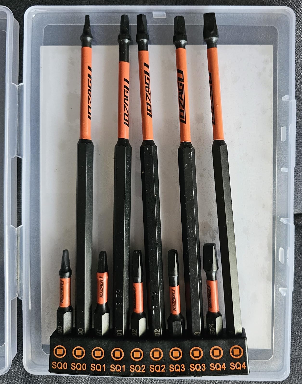 Amazon.com: LOZAGU 10Pcs Square Drive Bits Set, 6” & 2” Long Premium S2 ...