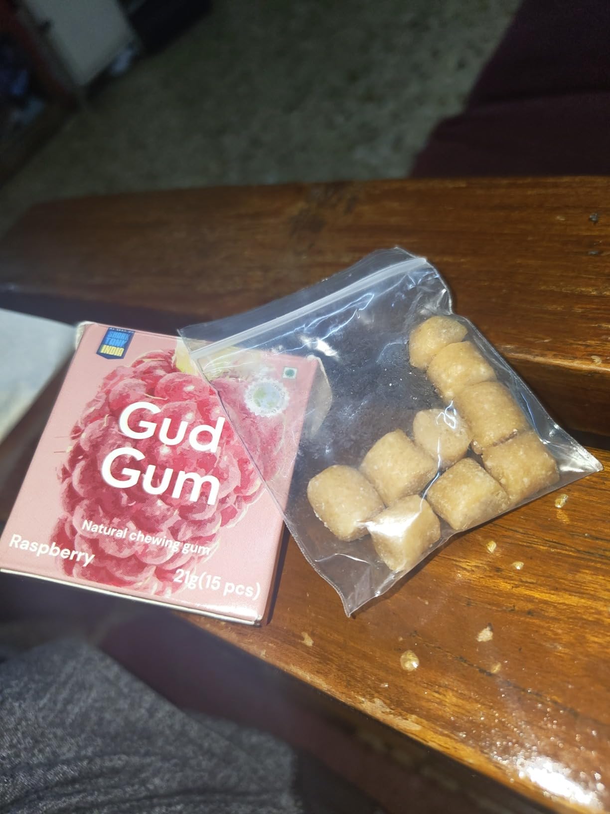 Gud Gum Natural, Plastic Free Chewing Gum Strawberry Flavour No Added ...