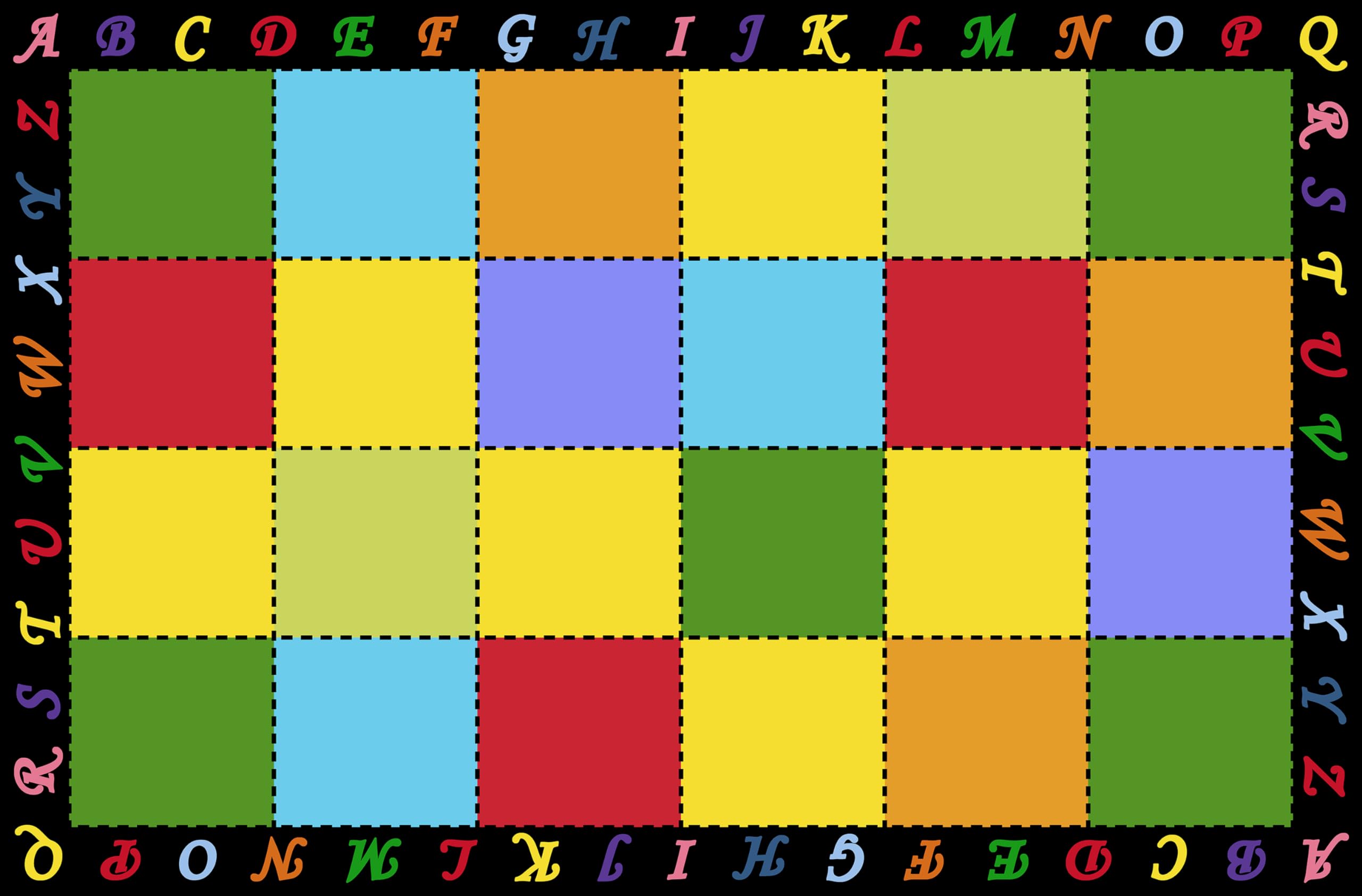 HUAHOO Large Classroom Rug Learning Carpet Educational Area Rug for ...