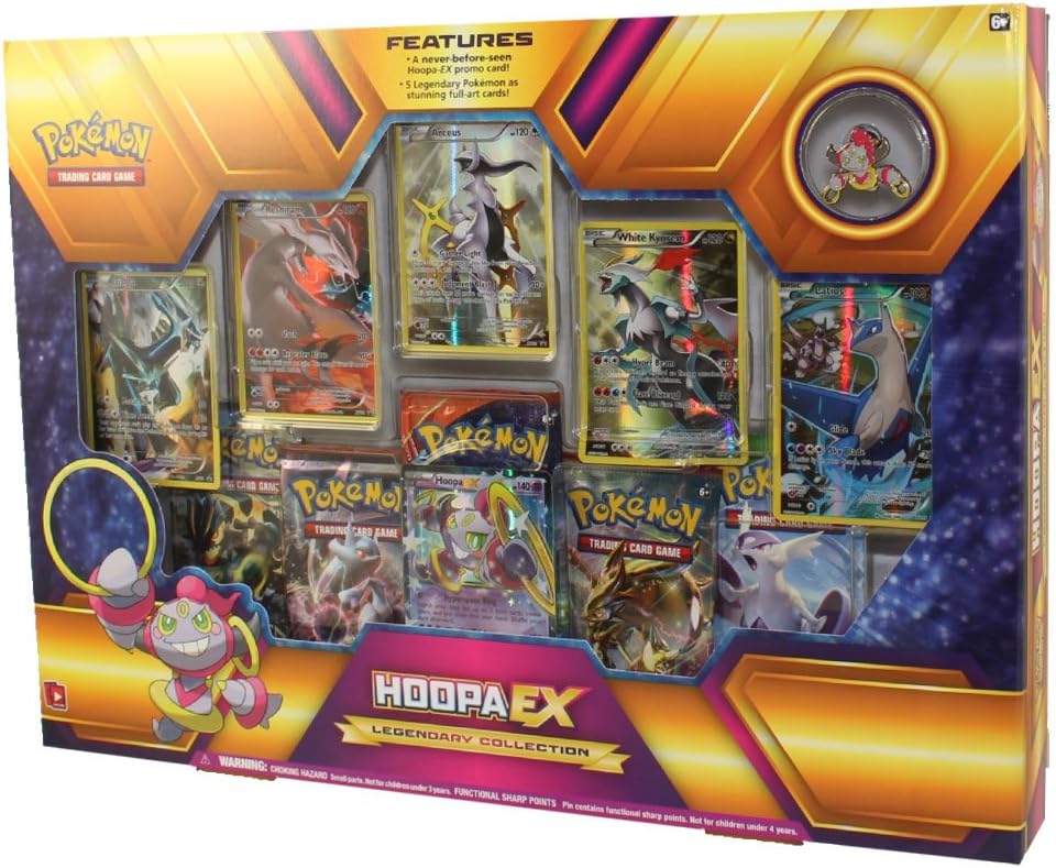 Amazon.com: Pokemon TCG Hoopa EX Legendary Premium Collection Box ...