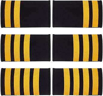 Amazon.com: AHANDMAKER 3 Pairs Airlines Pilot Uniform Epaulets ...