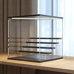 Amazon.co.jp: Acrylic Black Light Display Box Blind Box Storage Figure ...