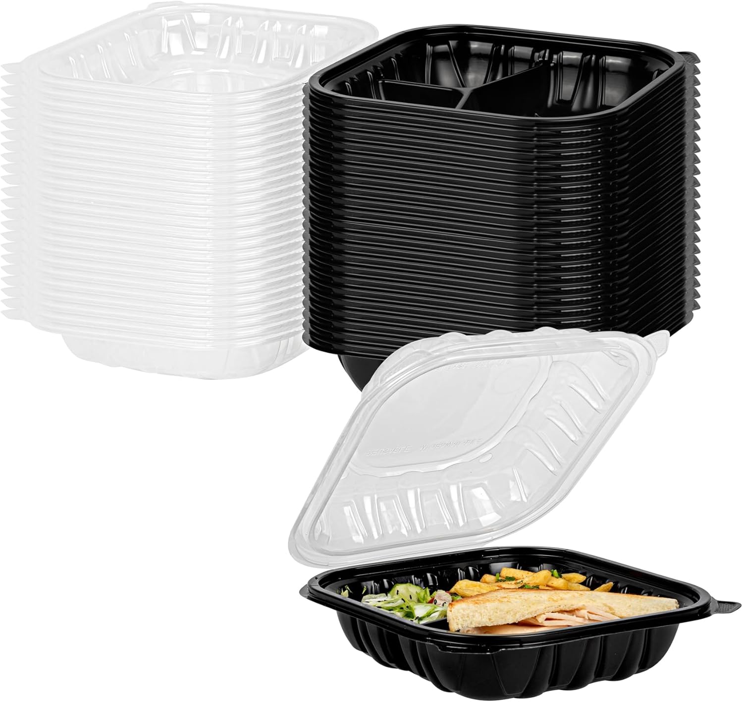 Amazon.com: Restaurantware-Thermo Tek 34 Ounce Clamshell Containers, 50 ...