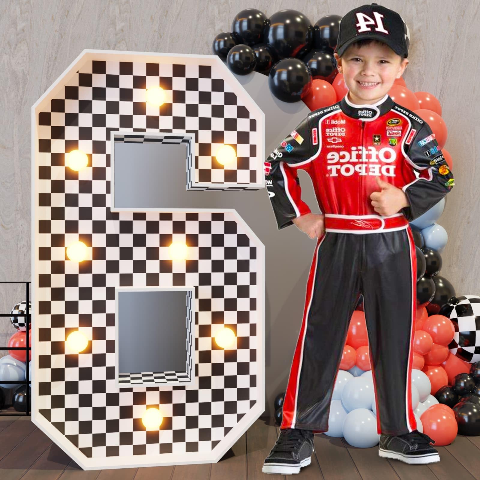Snapklik.com : Marquee Numbers Race Car Birthday-Decorations: 3ft Large ...