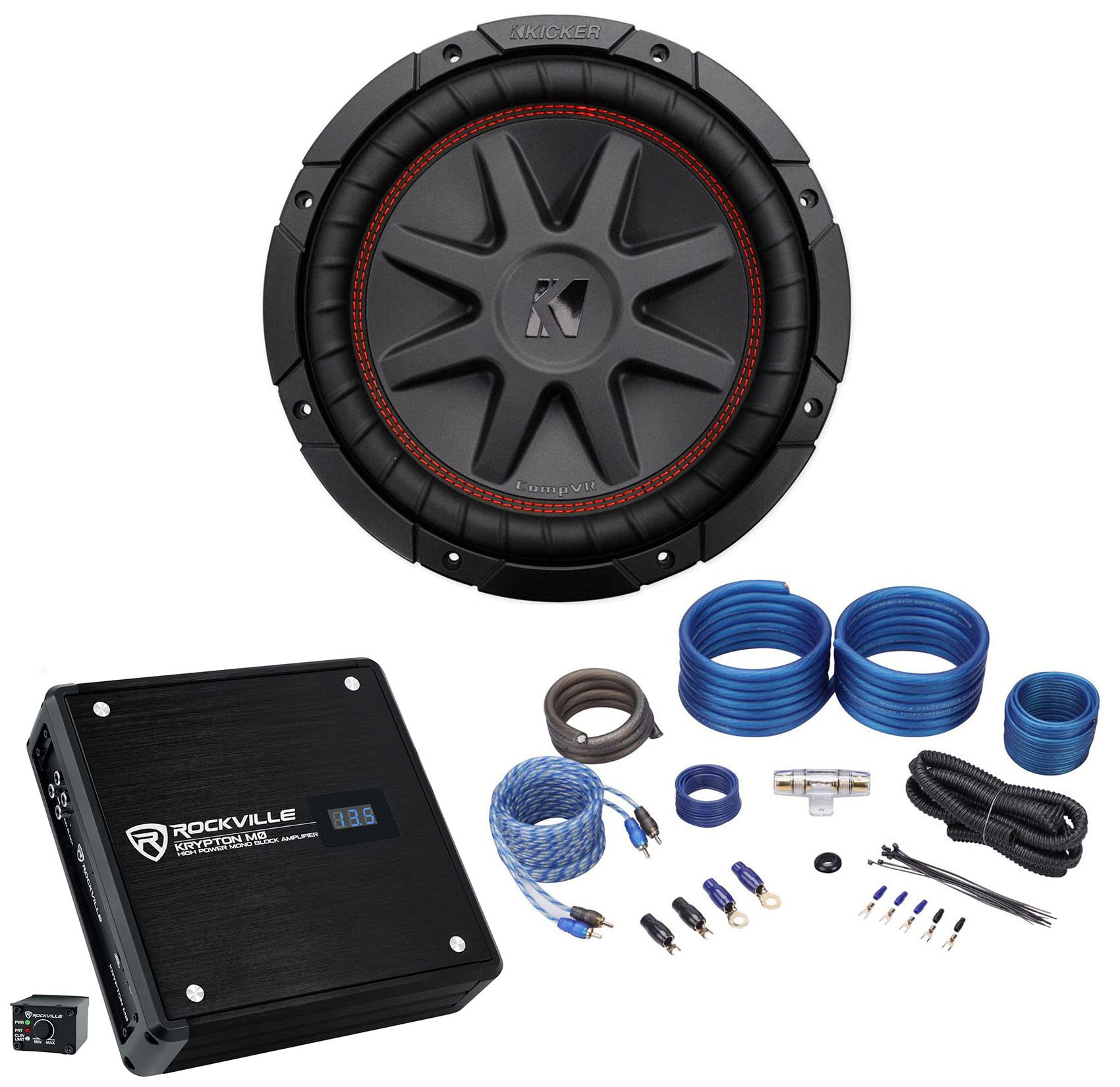 Amazon.com: Kicker 43CVR102 COMPVR 10" 700W DVC 2-Ohm Car Subwoofer ...