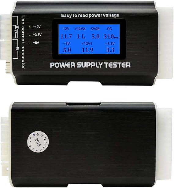 Amazon.com: Computer PC Power Supply Tester, ATX/ITX/IDE/HDD/SATA/BYI ...