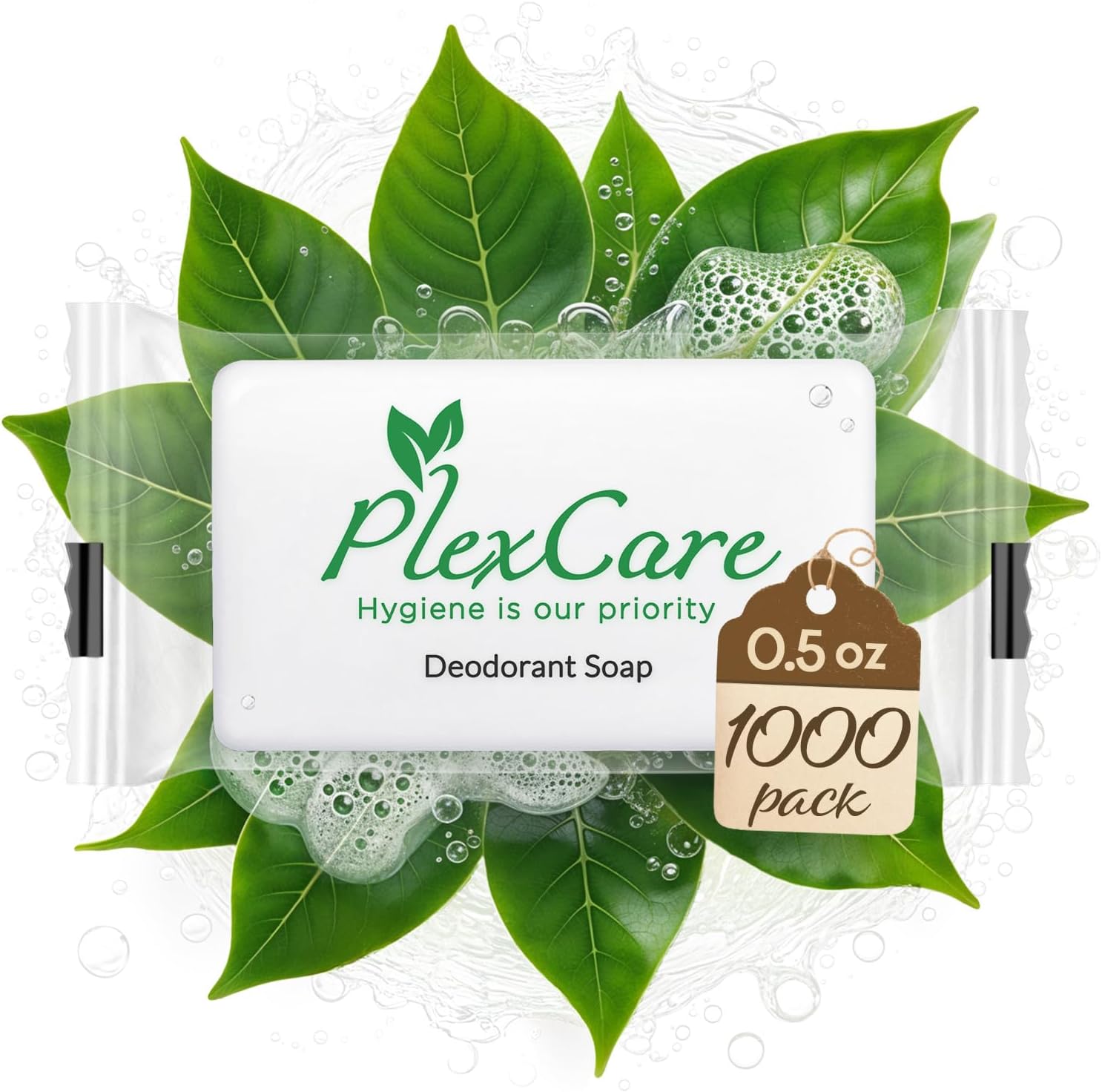 Amazon.com : PLEXCARE (1000 Pack) Pleasant Scent 0.5 oz Bar Soap, Hotel ...