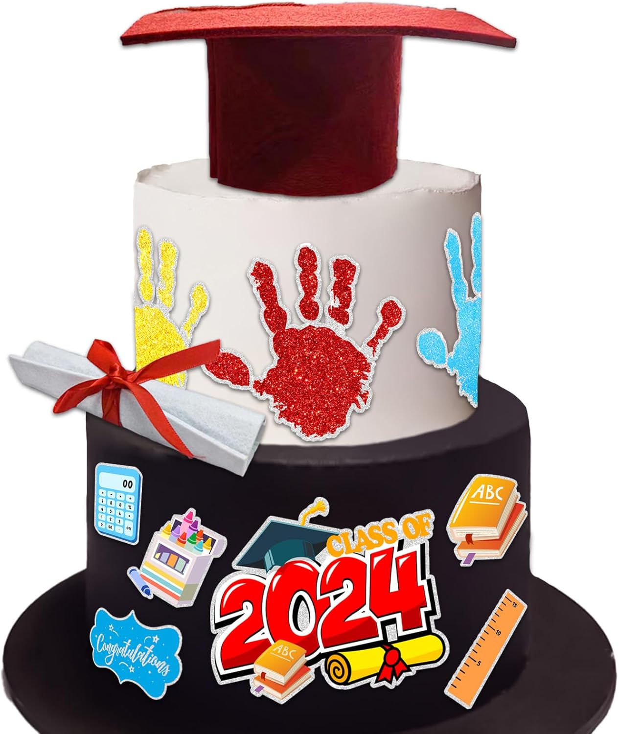 Amazon.com: Congratulations Class of 2025 Cake Topper Graffiti ...