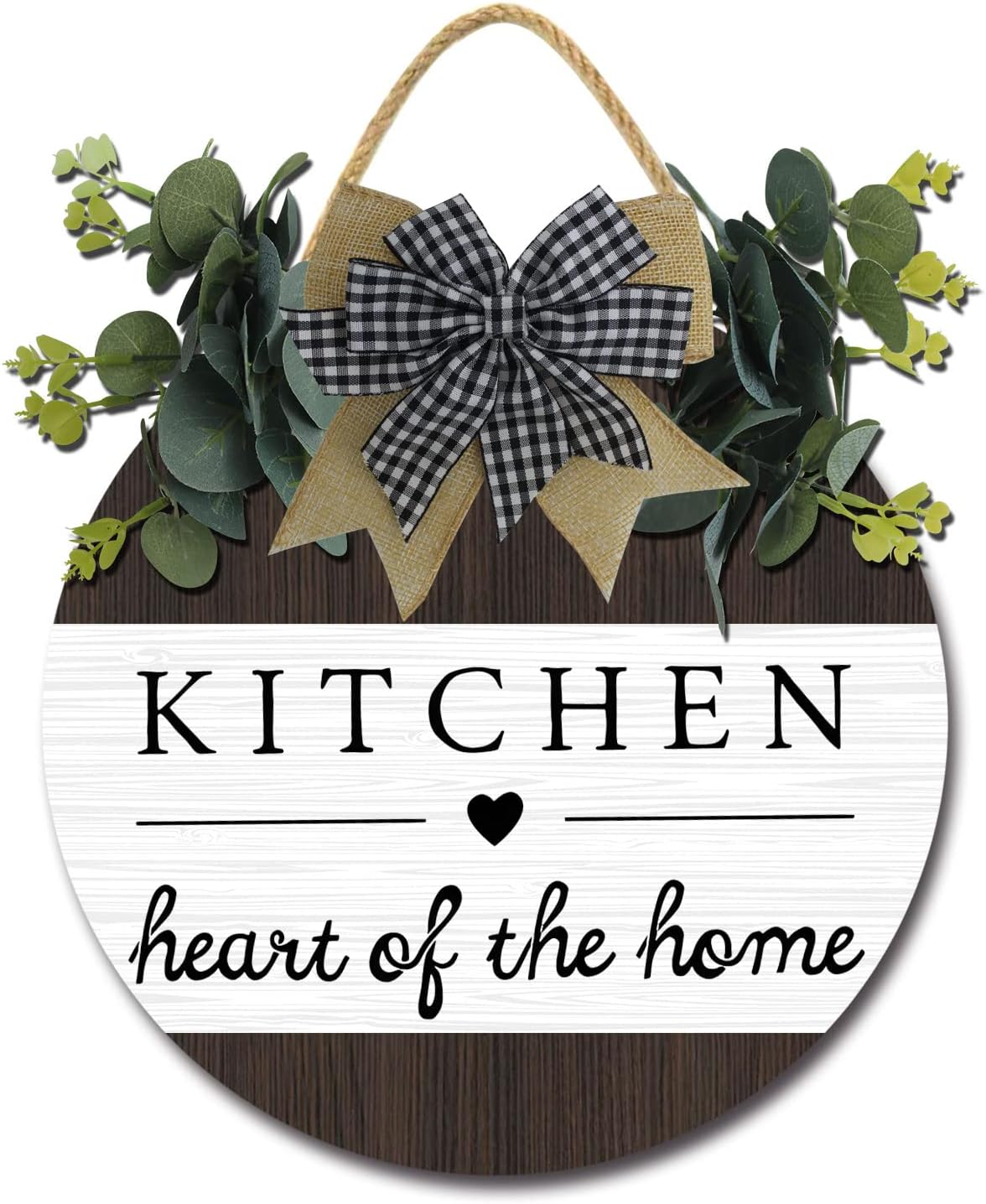 Amazon.com: Kitchen Sign Wood Decor,Wood Kitchen Sign,Kitchen Heart of ...