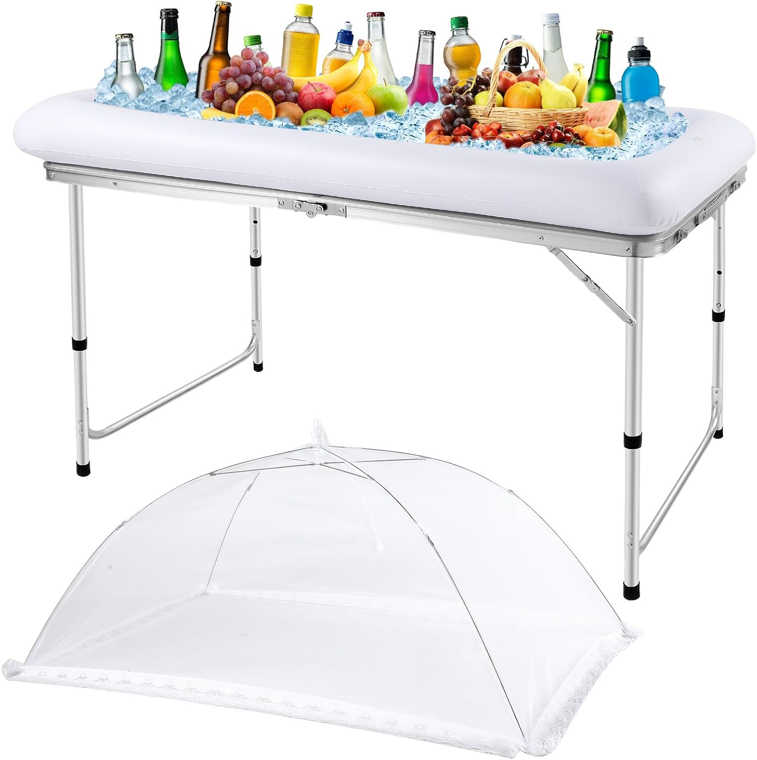 Amazon.com: SiliFine Set of 3 Pool Party Supplies 4 Foot Folding Ice ...