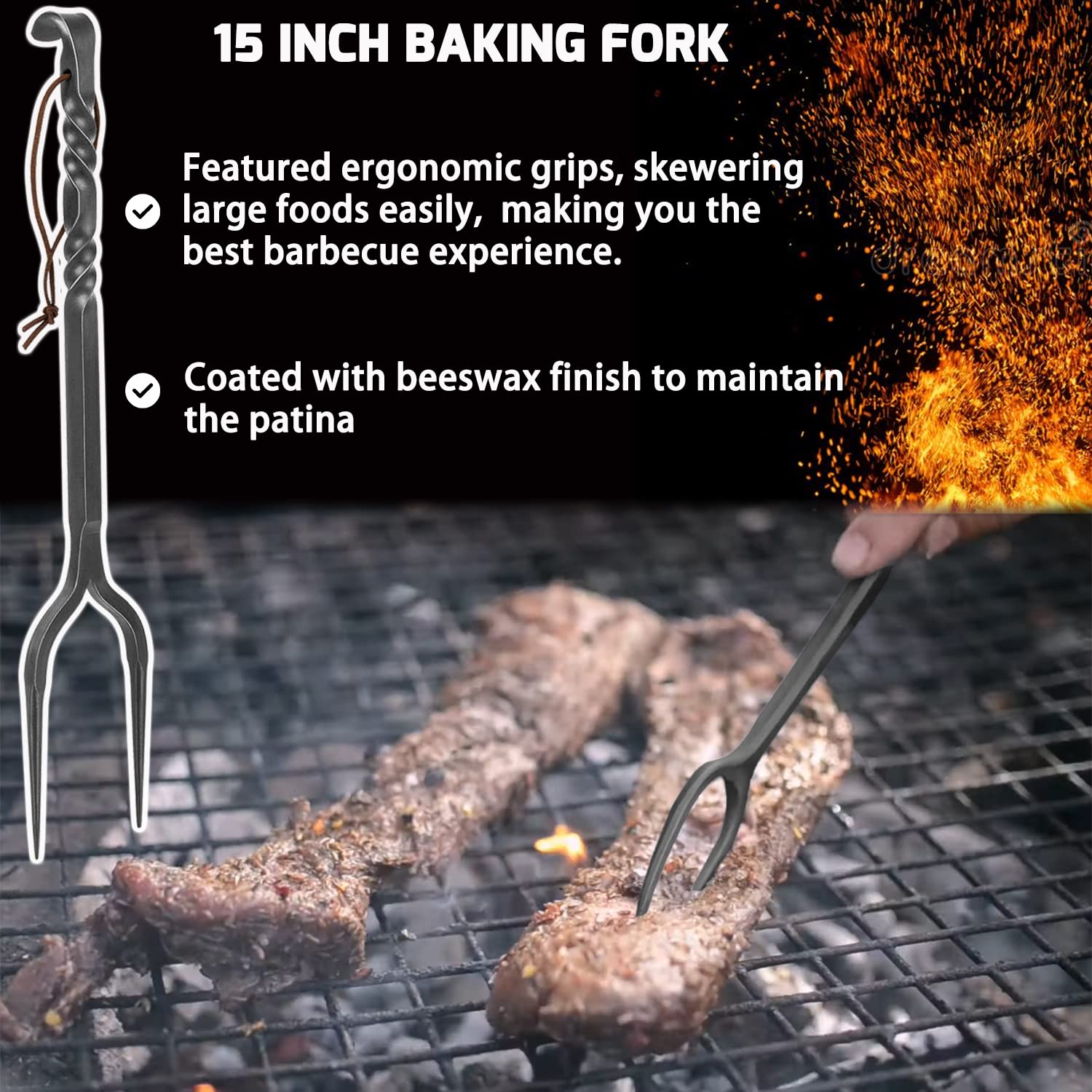 Snapklik.com : Heavy Duty Forged Utensils BBQ Grill Tool Sets ...