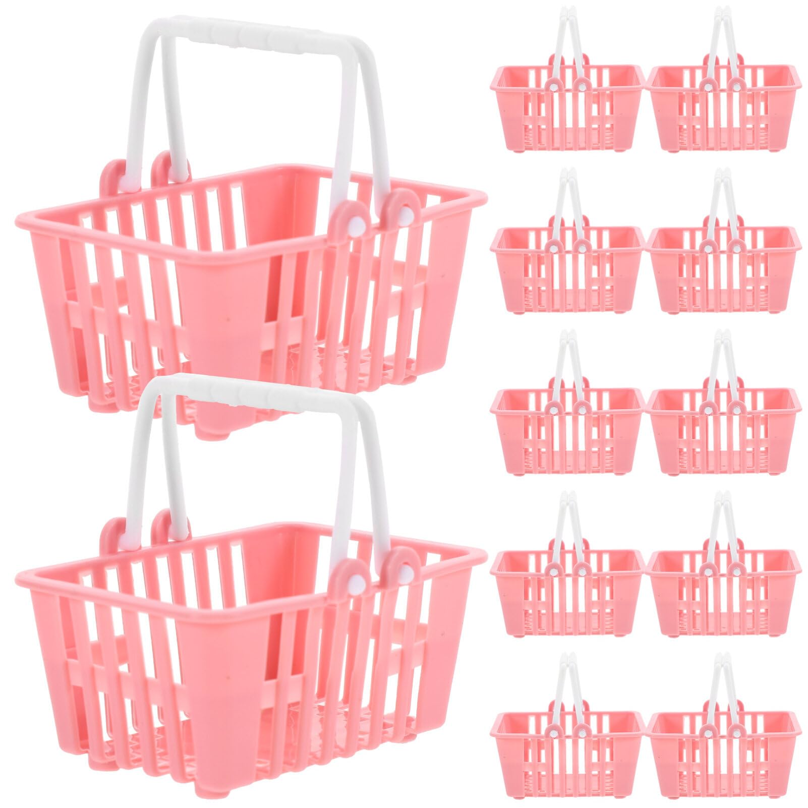 Amazon.com: ibasenice Mini Plastic Baskets 12pcs Mini Shopping Basket ...