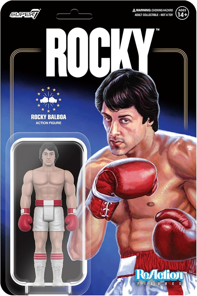 Amazon.com: Super7 Rocky Balboa (Boxing) - 3.75" Rocky Action Figure ...