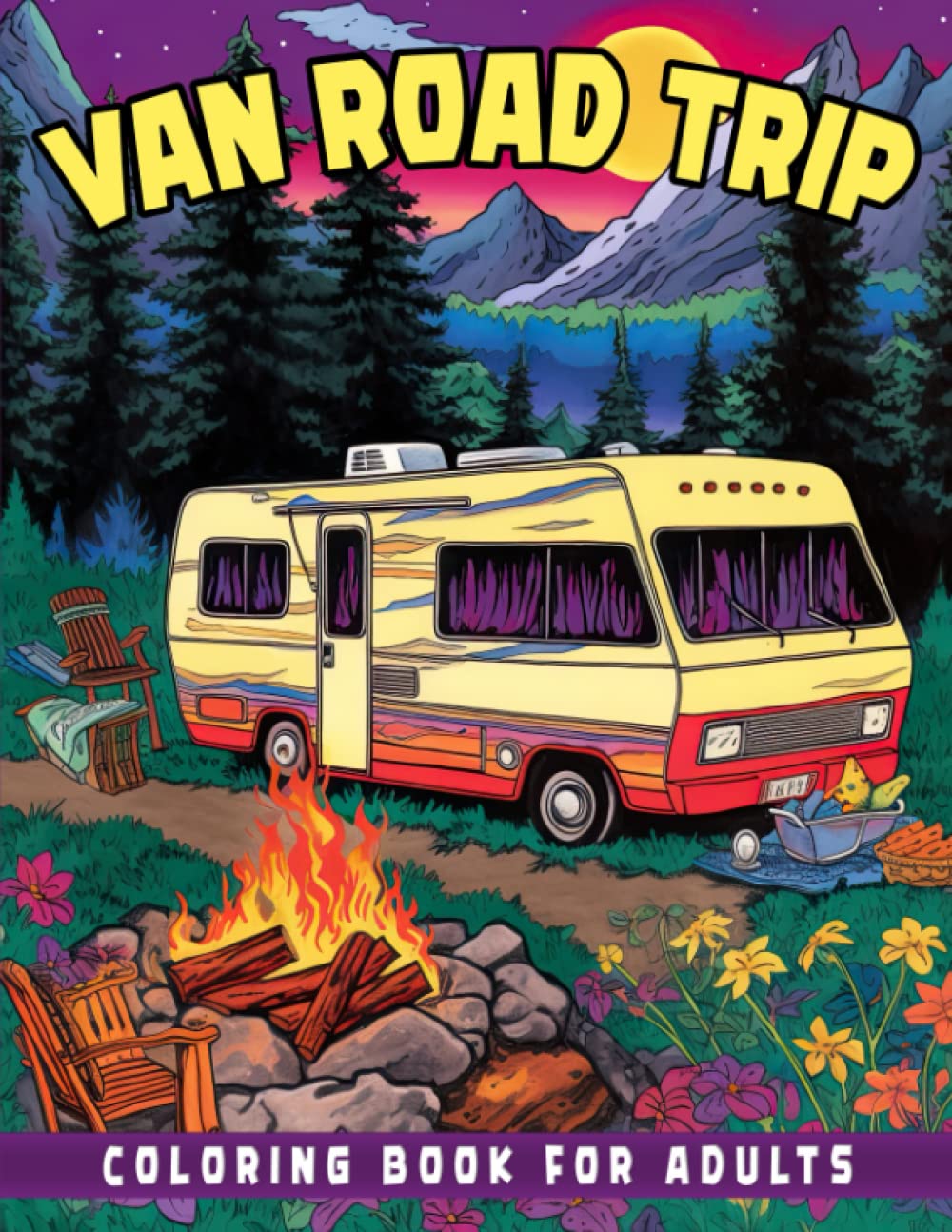 Amazon.com: RV and Van Road Trip Coloring Book for Adults: Take A Peek ...