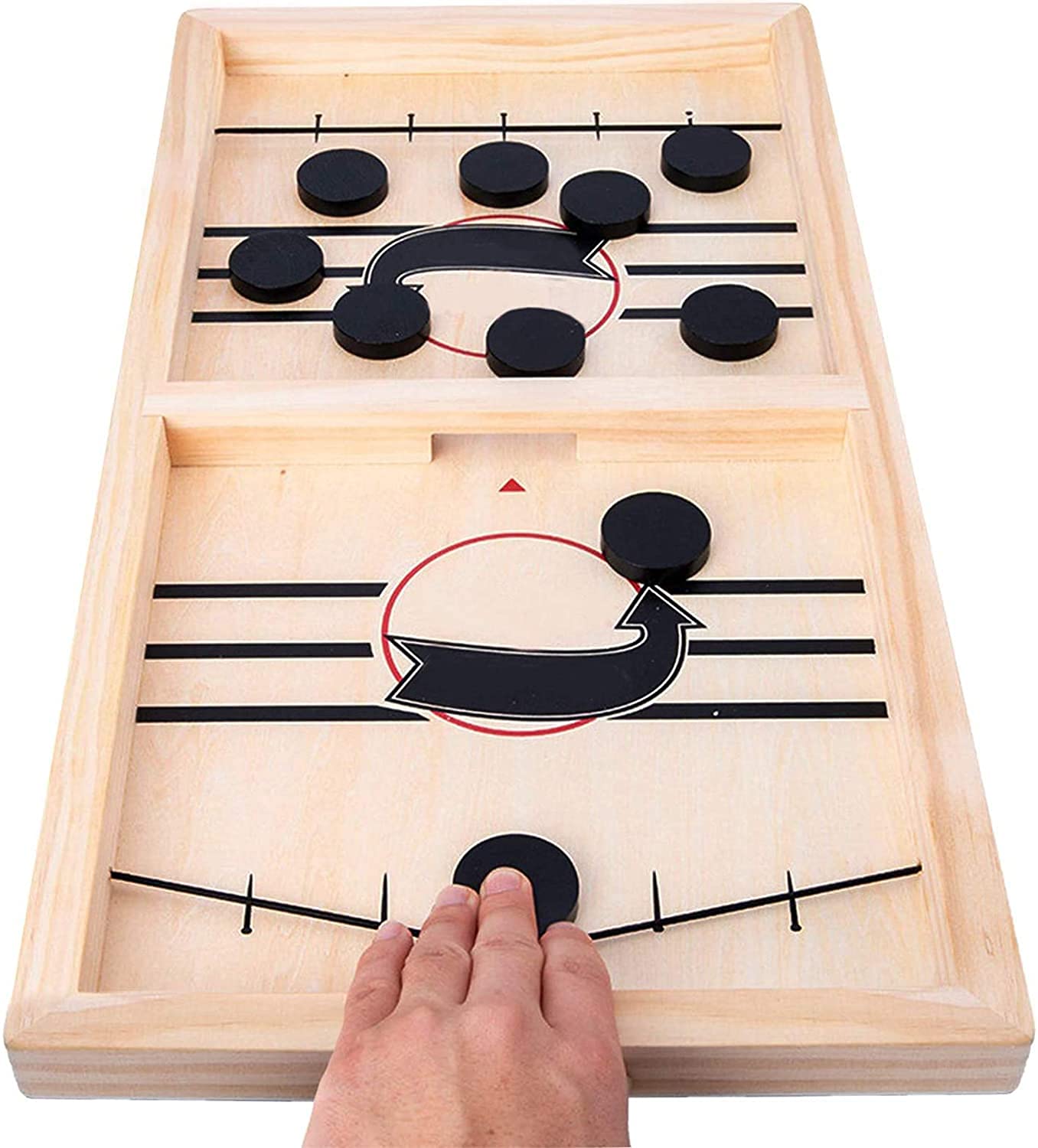 Buy 5Qebhram Fast Sling Puck Game,Catapult Chess Bumper 2 in 1 Sling ...